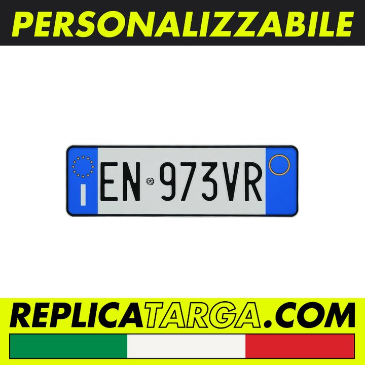 REPLICATARGA.COM | Targhe Italiane Personalizzate in Alluminio ...